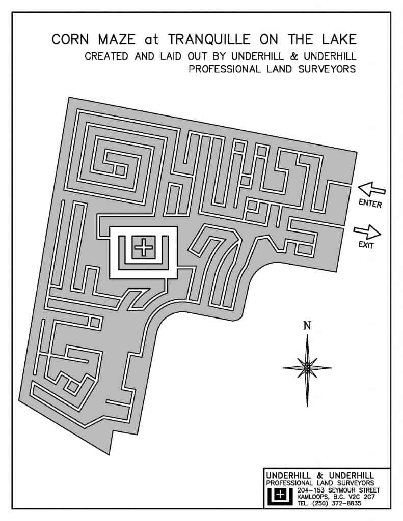 Underhill Surveys Tranquille Farm Corn Maze - Underhill Geomatics Ltd.